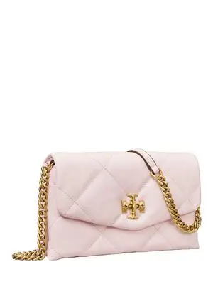 Tory Burch Kira Diamond Quilt Crossbody Rose Salt