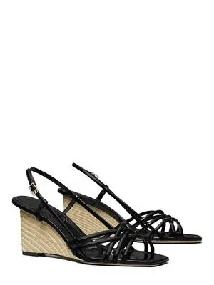Tory Burch Multi-strap Espadrille Wedge - Perfect Black/perfect Black