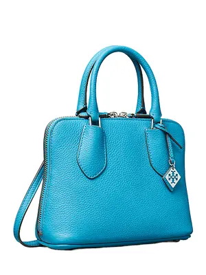 Tory Burch Tory Burch Mini Swing Satchel Blue Munsell