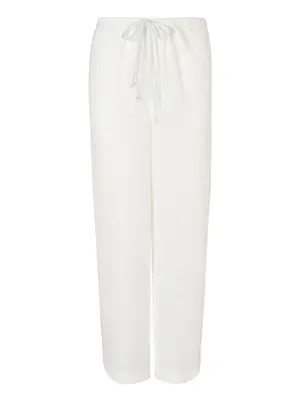 Tory Burch Linen Beach Pant White