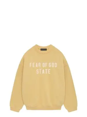 Fear Of God Essentials Heavy Fleece Crewneck Sweatshirt - Amber