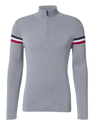 Fusalp Wengen Iv Wool Half-zip Sweater - Grey