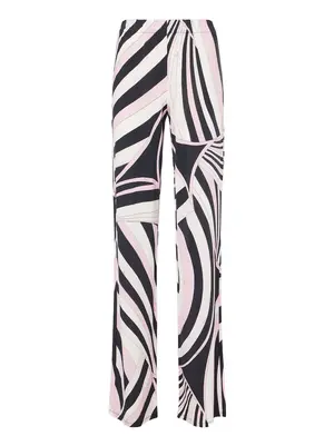 Emilio Pucci Iride Jersey Satin Straight Pants - Multicoloured