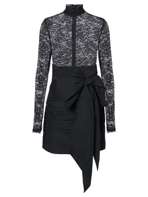 Rebecca Vallance X Nicky Hilton Delta Lace Mini Dress - Black