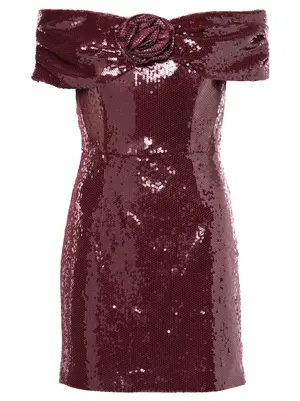 Rebecca Vallance X Nicky Hilton Zelda Sequined Minidress - Red