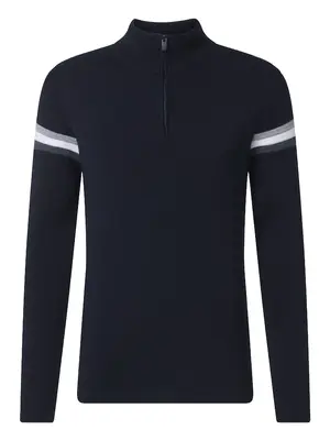 Fusalp Wengen Iv Wool Half-zip Sweater - Blue
