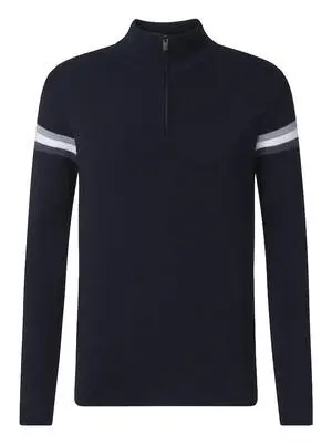 Fusalp Wengen Iv Wool Half-zip Sweater - Blue