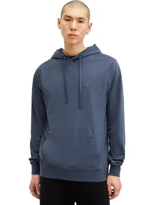ALLSAINTS AllSaints Brace Ramskull Pullover Hoodie Blue