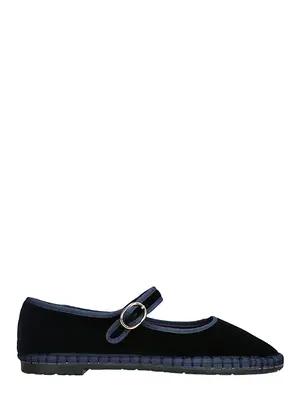 FLABELUS Molly Single-strap Mary Jane Flats - Blue