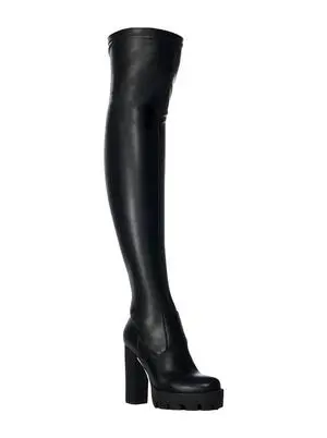 AZALEA WANG Ashland Over-the-knee Platform Boots - Black