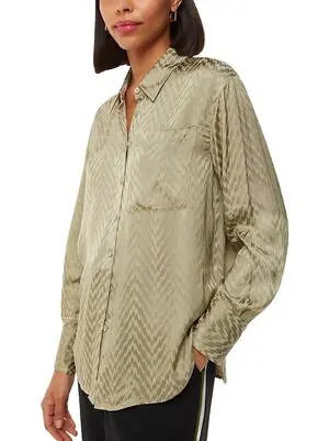 Whistles Jacquard Shirt - Khaki