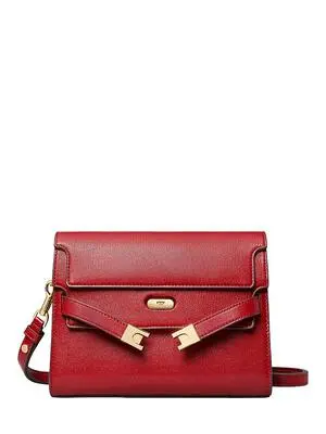Tory Burch Lee Radziwell Shoulder Bag Ruby/gold