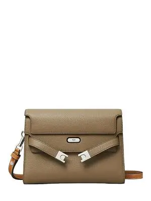 Tory Burch Lee Radziwell Shoulder Bag Wild Mushroom/silver