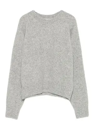 DUNST Crewneck Wool Sweater - Light Grey