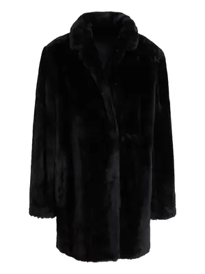 YVES SALOMON Shearling Coat Black