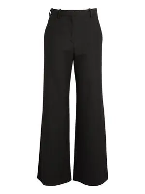 Maje Flared Tailored Trousers - Black