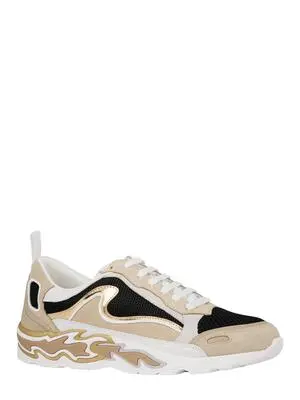 Sandro Flame Etched Sneakers - Yellow