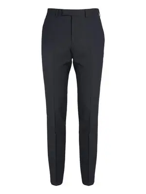 Sandro Wool Suit Trousers Blue