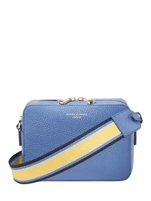 ASPINAL OF LONDON Leather Camera Bag Blue