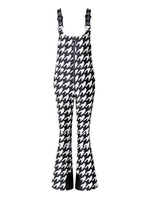 Perfect Moment JG Bib Ski Pant Black-white-houndstooth-print