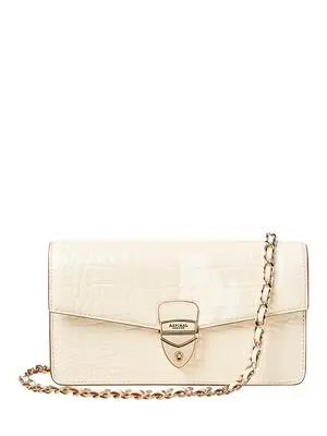 ASPINAL OF LONDON Mayfair Clutch Bag Neutral