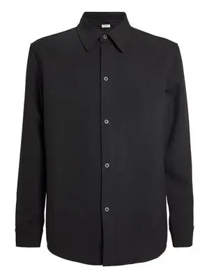 Sandro Long-sleeve Press-stud Shirt - Black