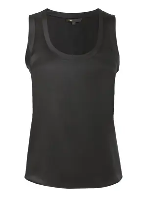 Maje Stretch-silk Tank Top - Black