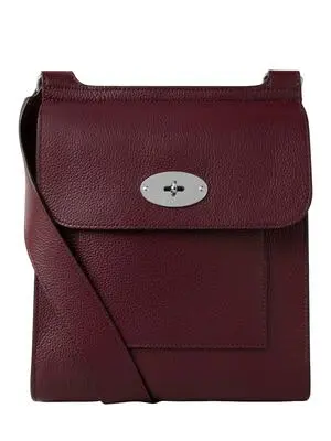 Mulberry Leather Antony Messenger Bag - Burgundy