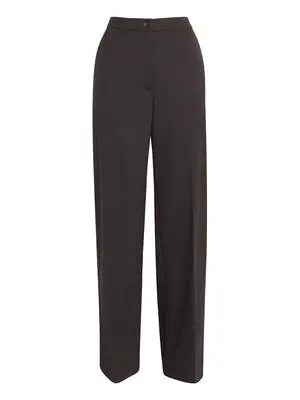 Claudie Pierlot Wool-blend Straight Trousers - Brown