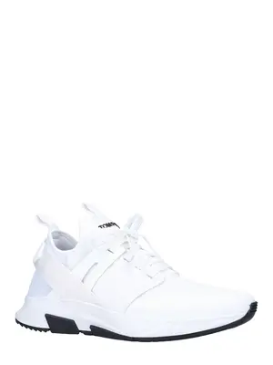 TOM FORD Leather Jago Sneakers White