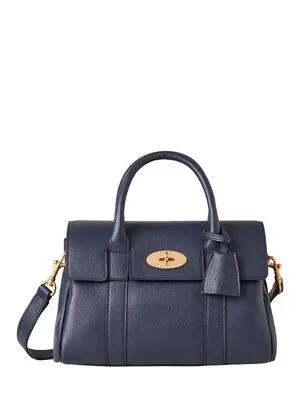 Mulberry Small Leather Bayswater Satchel - Blue