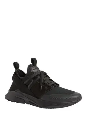 TOM FORD Leather Jago Sneakers - Black