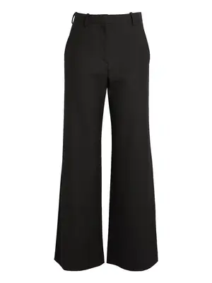 Maje Maje Flared Tailored Trousers Black