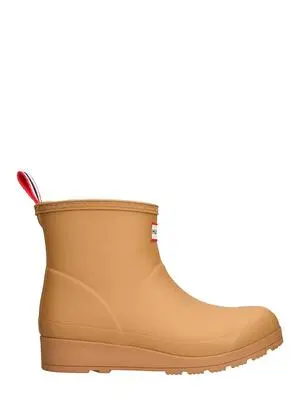 Hunter Insulated Play Short Wellington Boots Brown