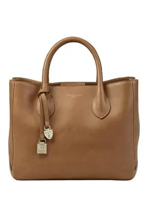ASPINAL OF LONDON Midi Leather London Tote Bag Brown