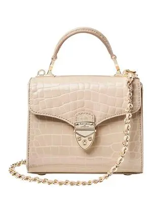 ASPINAL OF LONDON Mini Mayfair Top-Handle Bag Neutral