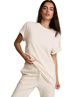 Victoria's Secret Angel Essentials Cotton Oversized Tee - Beige