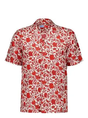 Orlebar Brown X La Doublej Floral-print Shirt - Red