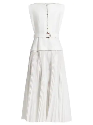 Acler Belted Dress - White