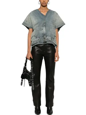 Balenciaga Denim Pants Top - Blue