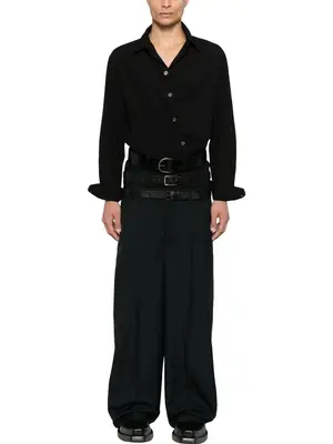 Balenciaga Layered Tailored Trousers - Black
