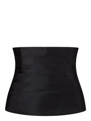 Thom Browne Lace-up Corset - Black