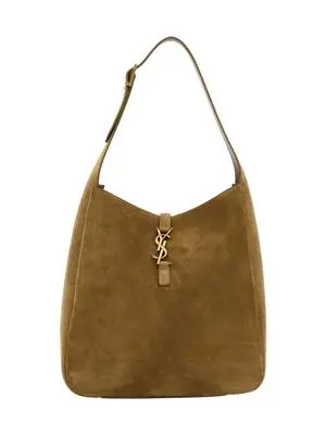 Saint Laurent Large Le 5 À 7 Suede Shoulder Bag - Brown