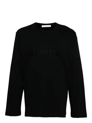 Helmut Lang Logo-embroidered T-shirt - Black