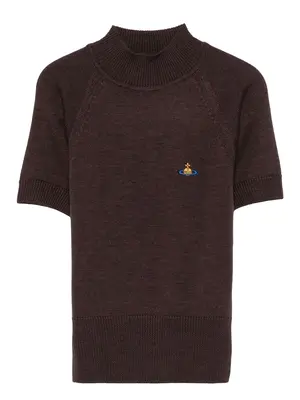 VIVIENNE WESTWOOD Bea Mock-neck Top - Brown