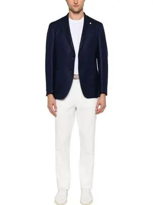 LUIGI BIANCHI MANTOVA Single-breasted Blazer - Blue