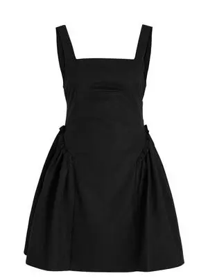 SISTER JANE Lyrical Woven Mini Dress - Black