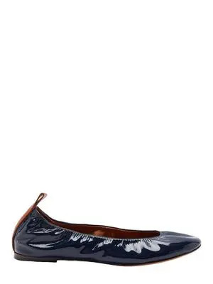 LANVIN Patent Leather Ballet Flats - Blue