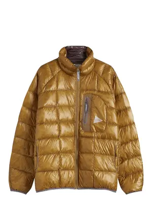 AND WANDER Diamond Stitch Down Jacket - Camel