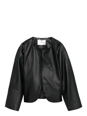 NISSA Faux-Leather Jacket